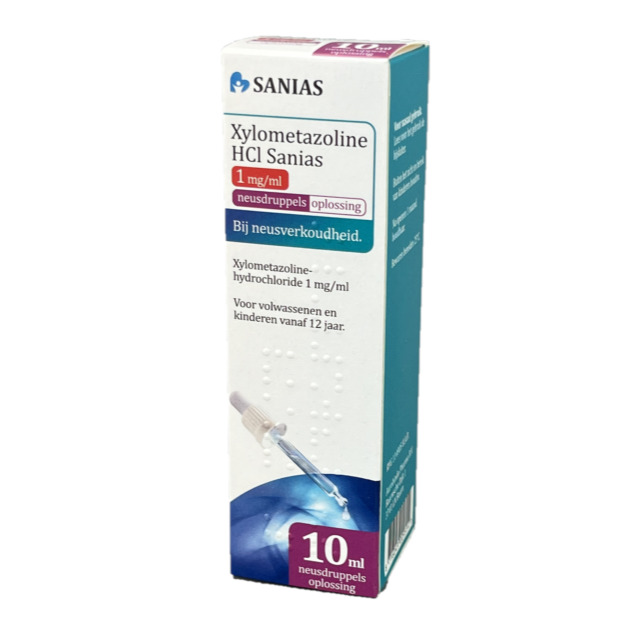 Xylometazoline Hcl Sanias Neusdruppels 1 mg/ml – Nationale Apotheek